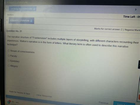 Question No 31 The Narrative Structure Of StudyX