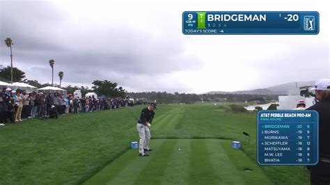 Jacob Bridgeman Round 4 9th Hole Shot 1 2026 Atandt Pebble Beach