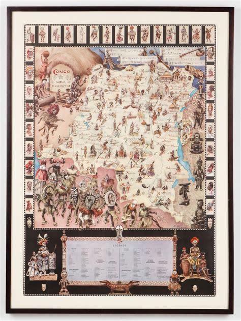 At Auction James Thiriar 1889 1965 Congo Tabula Historica