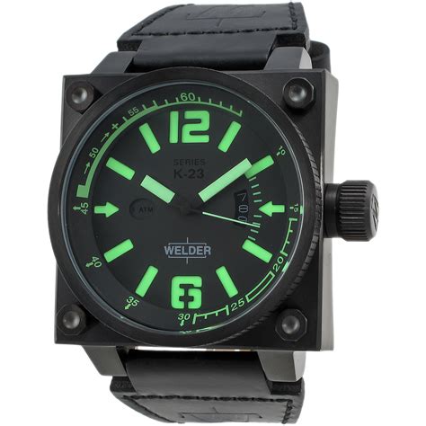 Welder K23 1704 Db Bk Gn Mens Watch