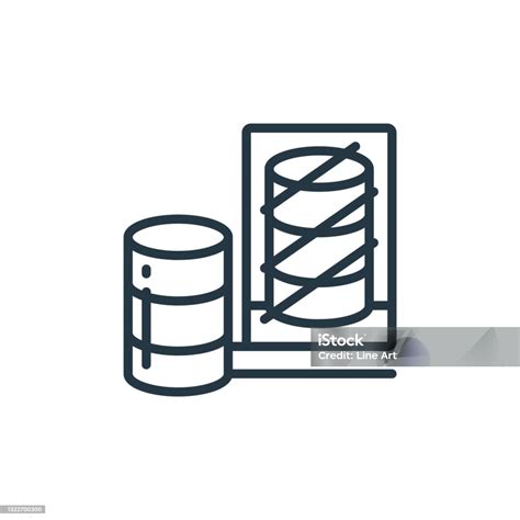 클라우드 컴퓨팅 개념의 데이터베이스 아이콘 벡터입니다 데이터베이스 편집 가능한 스트로크의 얇은 선 그림입니다 웹 및 모바일 앱 로고 인쇄 미디어에 사용할 데이터베이스 선형