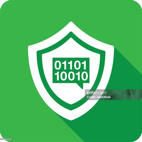 shield binary speech bubble icon silhouette high res vector graphic getty images