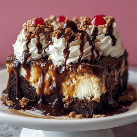 Hot Fudge Sundae Brownie Cheesecake The Decadent Make Ahead Showstopper