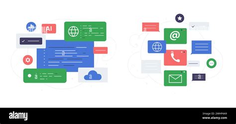 Programing And Communication Vector Concept Stock Vector Image And Art