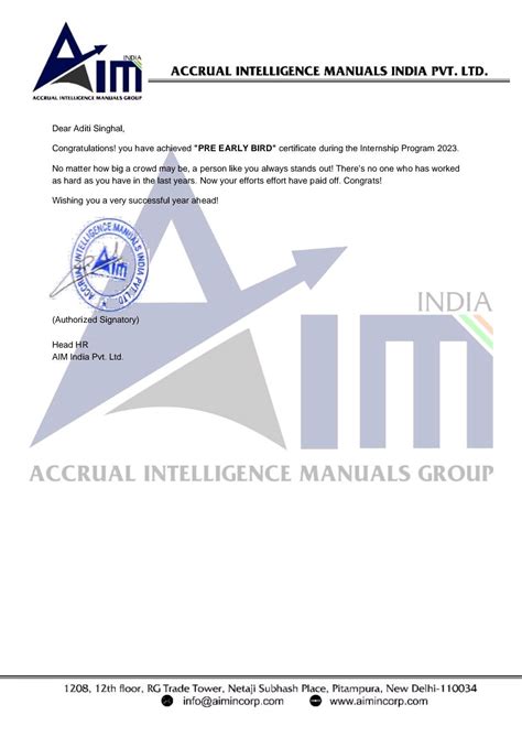 Aditi Singhal On Linkedin I Am Very Happy To Share That I Have Achieved The Pre Early Bird