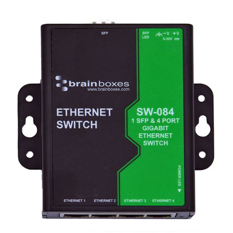 Brainboxes Sw Sfp Port Gigabit Ethernet Switch Rapid Electronics