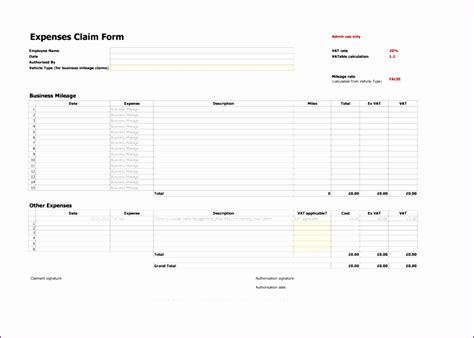 10 Excel Expenses Template Uk Excel Templates