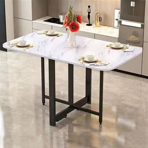 Drop Leaf Dining Table Foldable Expandable Space Saving Multifunction