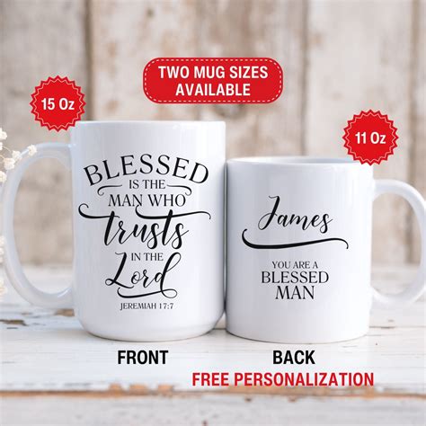 Personalized Christian Mugchristian Men Mug Bible Verse Coffee Mug