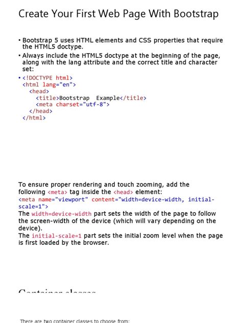 Bootstrap Pdf Html Element Bootstrap Front End Framework