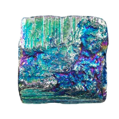 Premium Photo Crystal Of Iridescent Pyrite Mineral Stone