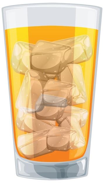 Premium Vector Chilled Glass Of Amber Beverage
