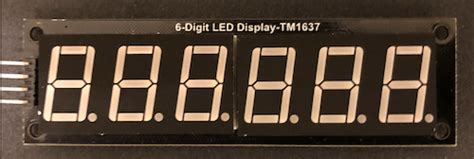 Tm1637 6 Digit Led Display Displays Arduino Forum