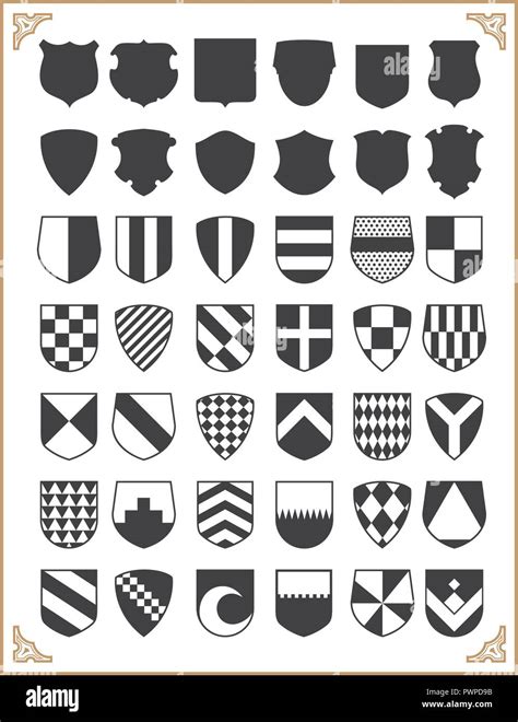 Shield Designs Vector