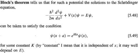 Inadequate Proof Of Blochs Theorem • Physics Forums