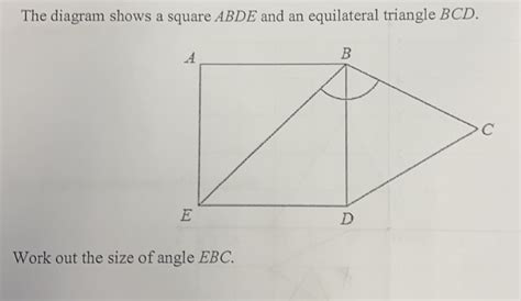 The Diagram Shows A Square Abde And An Equilateral Gauthmath