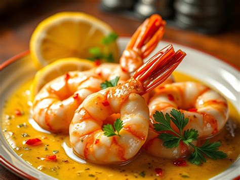 Garlic Butter Prawns With Lemon And Chilli For One Or Two