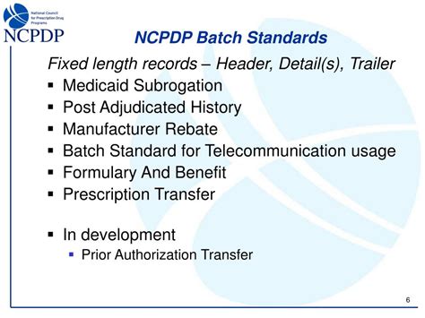 PPT NCPDP Standards Overview PowerPoint Presentation Free Download ID 676957