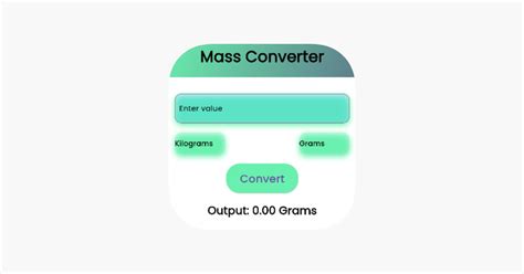 ‎units Of Mass Converter Im App Store