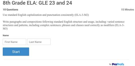 Pro 8th Grade Ela Gle 23 And 24 Unknown Type For 3rd 8th Grade Lesson Planet
