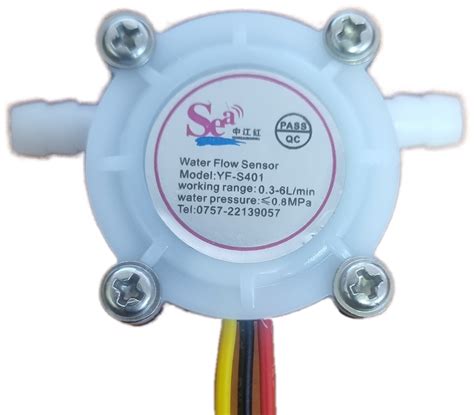 How To Use Water Flow Rate Sensor Yf S401 Pinouts Specs And Examples