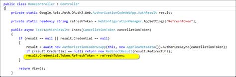 Asp Net Mvc Google OAuth Access Token Expiration In MVC App Stack