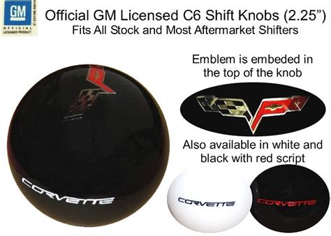New C6 Corvette Shift Knobs Wcorvette Logos Corvetteforum