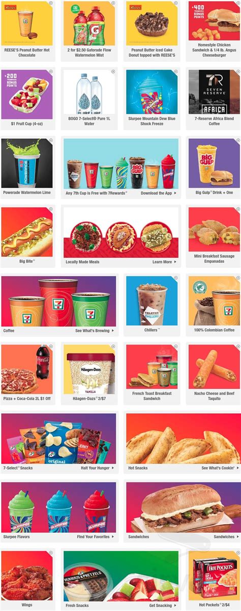 7 Eleven Menu In Oxon Hill Maryland Usa