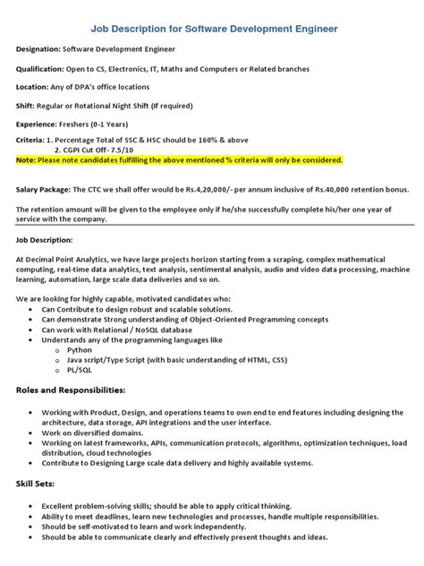 Decimal Point Analytics Placement Sde Gandhinagar Pdf