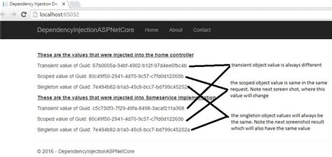 Dependency Injection In Aspnet Core