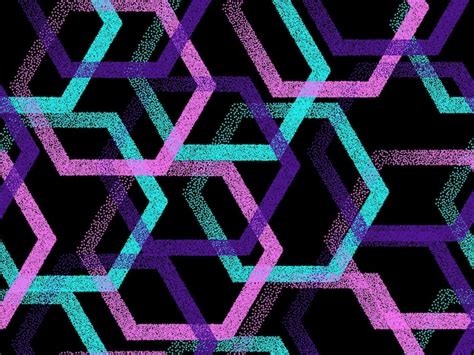 Premium Vector Perforated Hexagon Geometric Seamless Vector Pattern