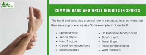 Common Hand And Wrist Problems In Sports Pinnacle Orthopaedics