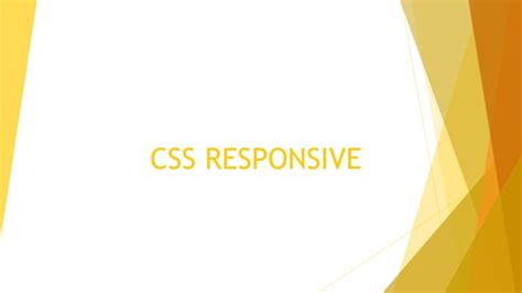 Css Responsive Ppt