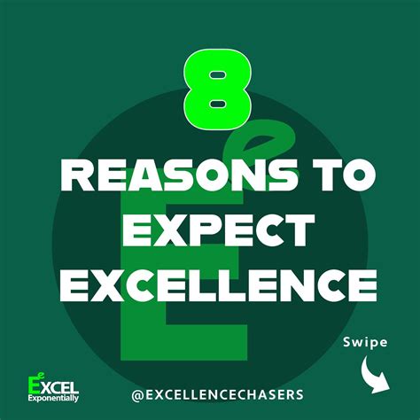 8️⃣ Reasons To Expect Excellence Excel Exponentially