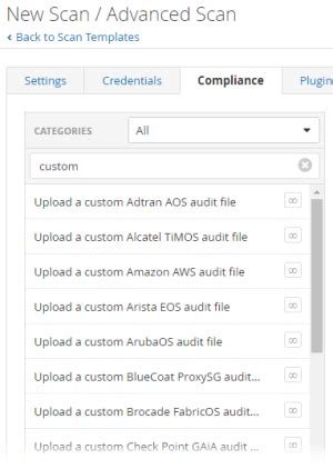 Upload A Custom Audit File Tenable Nessus