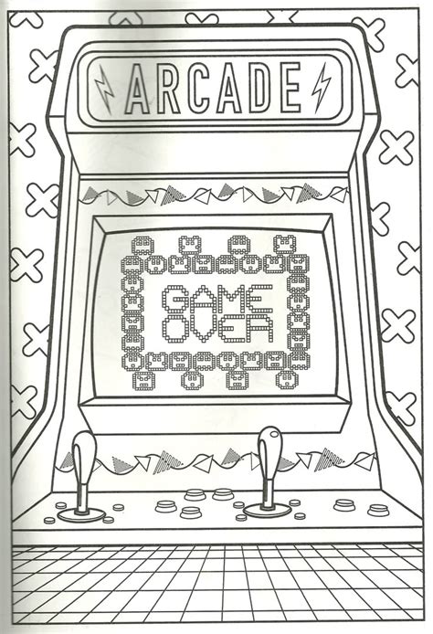 Arcade Coloring Pages 2025