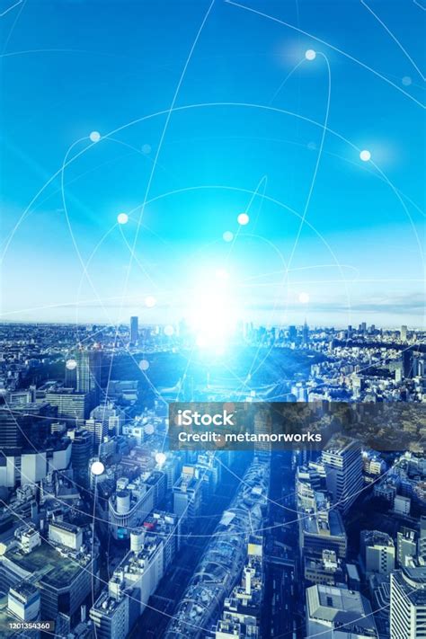 스마트 시티 및 통신 네트워크 개념 5g Lpwa 무선 통신 도시에 대한 스톡 사진 및 기타 이미지 도시 테크놀로지 초현대적 Istock