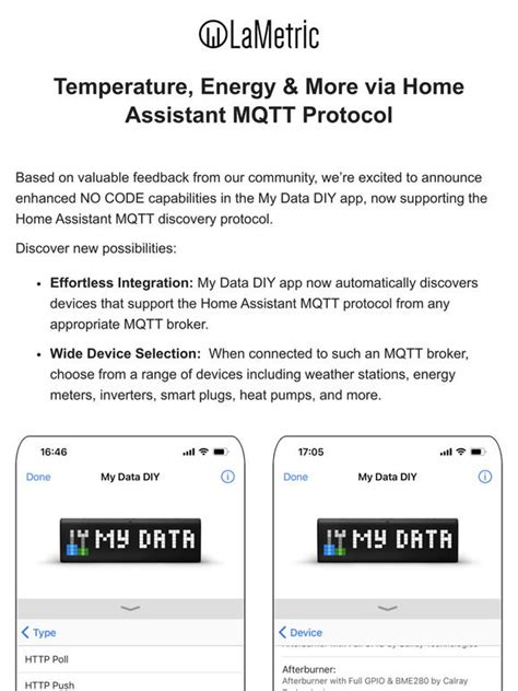Lametric 🔥 Meet Home Assistant Mqtt Discovery For My Data Diy Milled