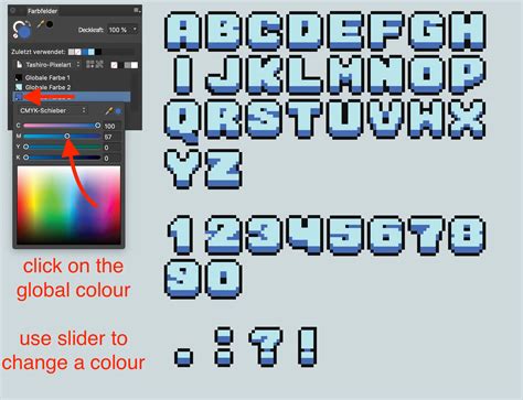 PIXEL FONT VECTORISED IN 8 BIT FlippedNormals