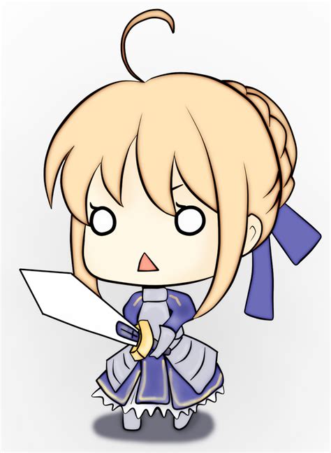 Chibi Saber By Akilachione On Deviantart