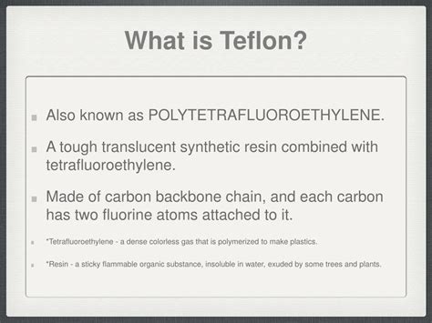 PPT Teflon PowerPoint Presentation Free Download ID