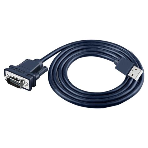 Usb To Rs232 Db9pin Serial Conversion Cable Plated Connectors Fast Data Tranfer Ebay