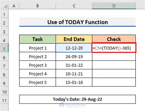 Excel Formula If Date Is Greater Than 365 Days 4 Ideal Examples