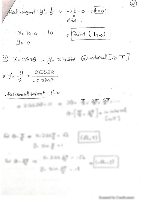 Solution Parametric Equations Chain Rule And Implicit Functions And Logarithmic And Exponential