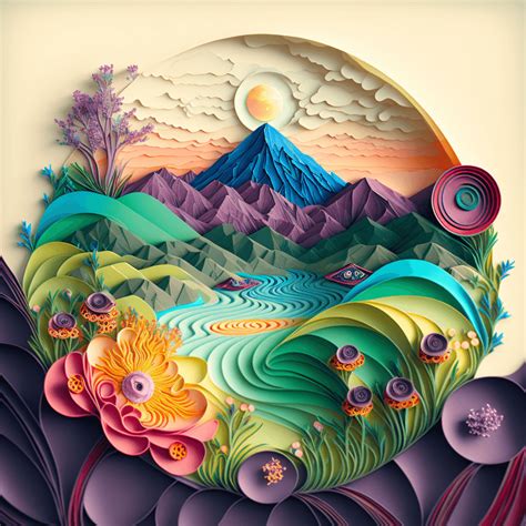 Paper Quilling Of A Fantasy 01 Fantasy Paper Quilling Opensea