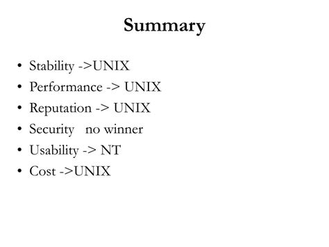 PPT UNIX Vs Windows PowerPoint Presentation Free Download ID