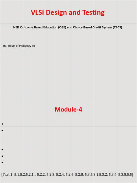 Vlsi Testing Module4 Pdf