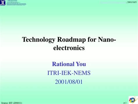 PPT Technology Roadmap For Nano Electronics PowerPoint Presentation Free Download ID 9638358