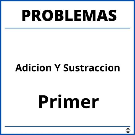 Problemas De Adicion Y Sustraccion Para Segundo Grado De Primaria Pdf