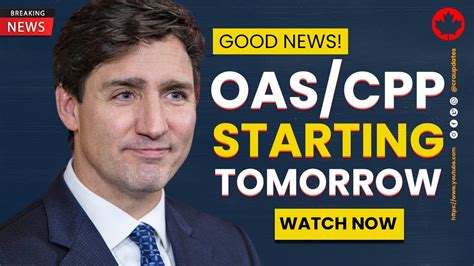 2 Minute Ago New Cpp Oas Payment For Canadian Seniors Oas Pension Youtube